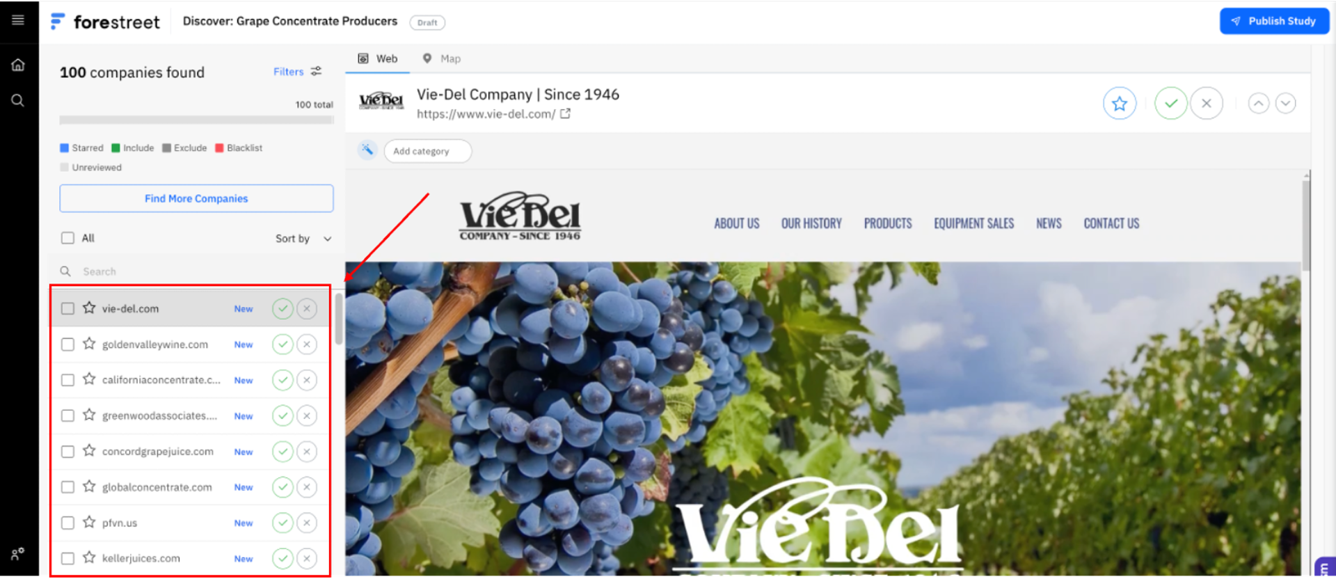 Review Actions - Forestreet